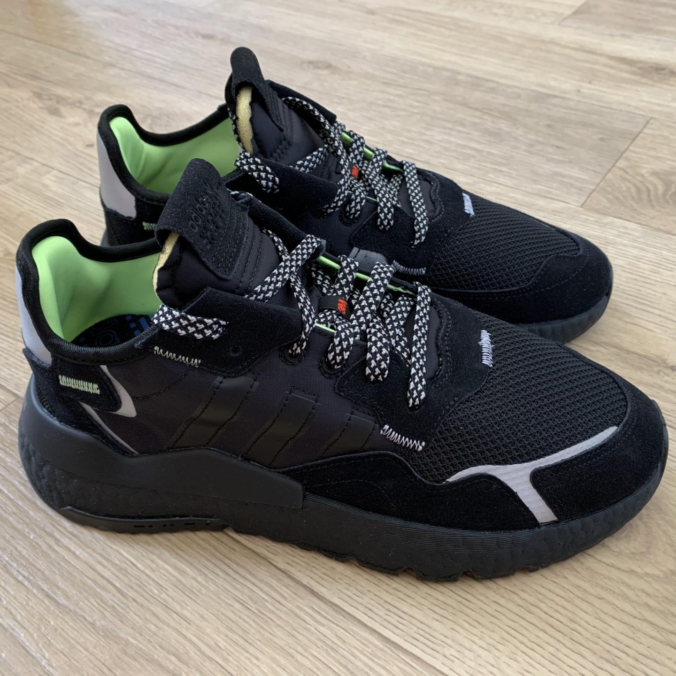 Мужские кроссовки Adidas Nite Jogger черные купить в Украине